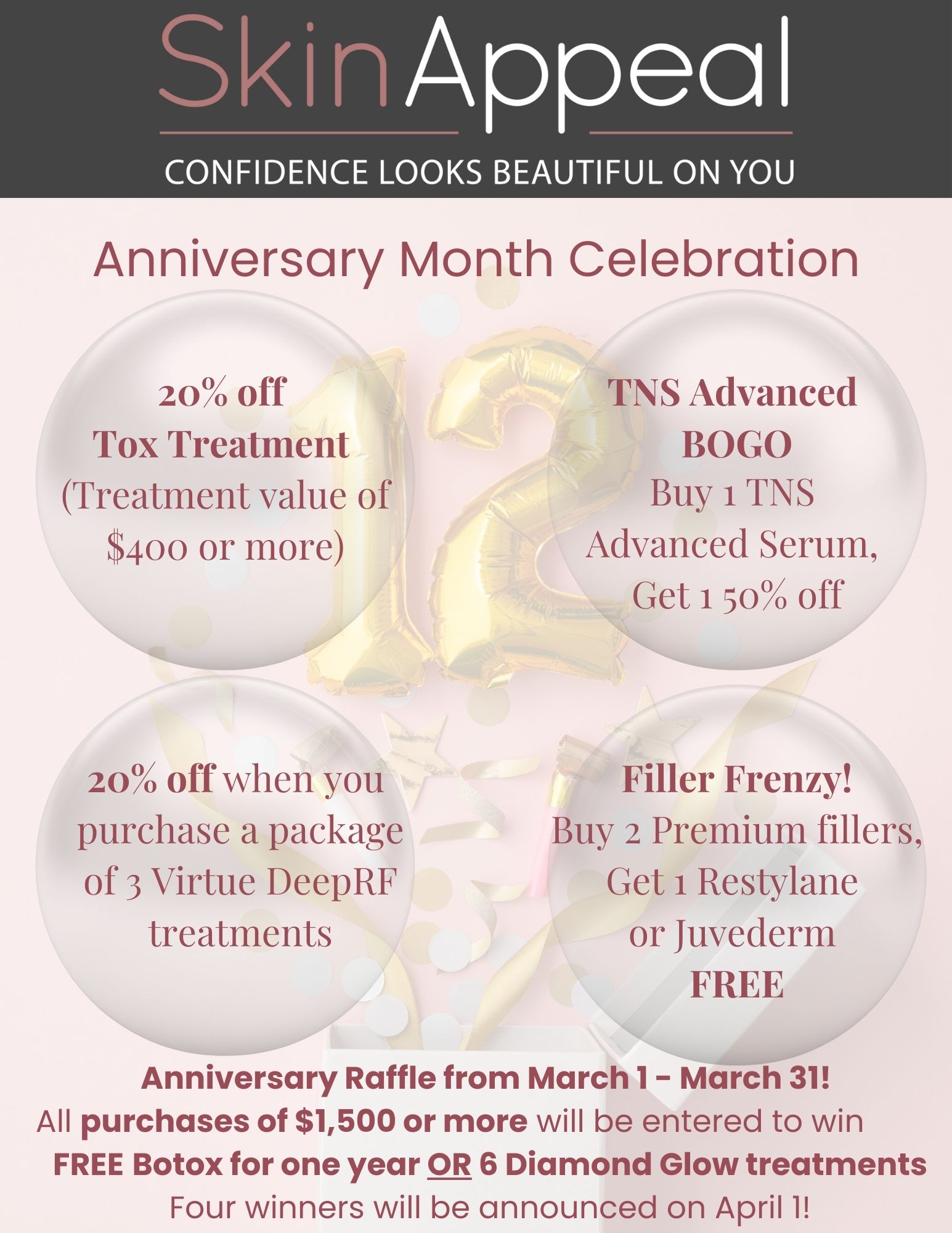 Current Specials: Skin Care Tucson | Skin Appeal Aesthetics and Wellness